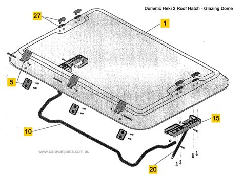 Parts List For Dometic Heki 2 Roof Hatch Rvanlife
