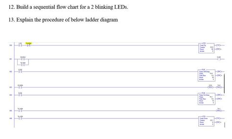 Solved 12 Build A Sequential Flow Chart For A 2 Blinking