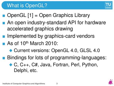 Ppt Introduction To Opengl 3x And Shader Programming Using Glsl Part