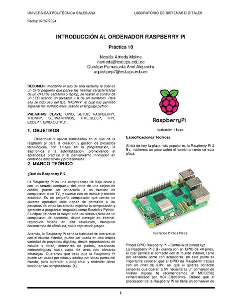 Informe 10 Practica Fecha 0707 IntroducciÓn Al Ordenador