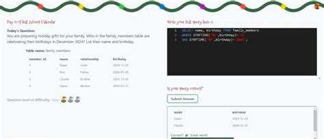 Sqladventcalendar Sqllearning Dataanalytics Continuouslearning