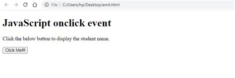 Javascript Events Studyopedia