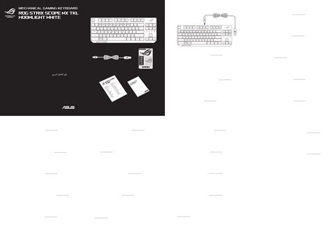 User Manual Asus ROG Strix Scope NX TKL English 2 Pages