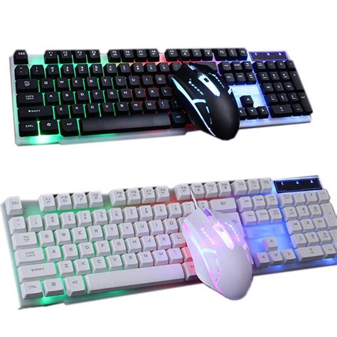 Combo Pc Gamer Led Gaming Keyboard And Mouse Set W Grandado