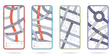 set of mobile app for efficient route planning location search
