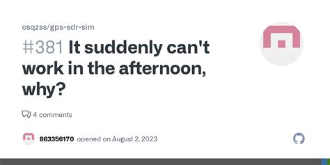 It Suddenly Cant Work In The Afternoon Why · Issue 381 · Osqzssgps