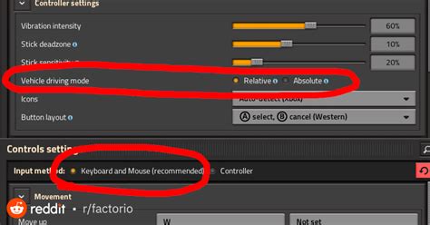 Why Doesnt The Keyboard Input Have Relative Driving Mode Factorio