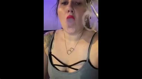 Sexy Smoker With Juicy Red Smokey Lips