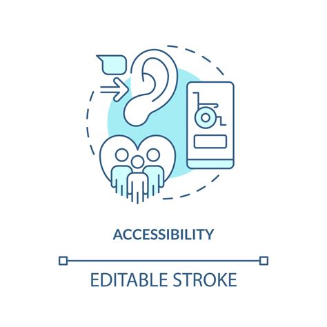 Accessibility Turquoise Concept Icon App Usability User Experience Design Rule Abstract Idea