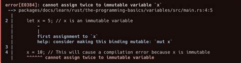 Variables Learn Rust