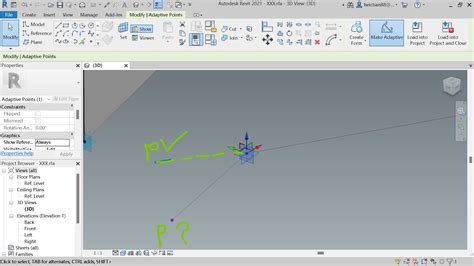Solved Adaptive Points Frame Collapse After Adding Reference Lines Autodesk Community