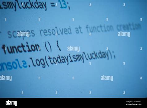 Java Program Code On Projector Screen At Programming Class Stock Photo Alamy