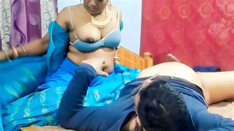 Indian Bhabhi Desi Hot Sex In Blue Saree