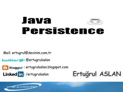 Ankarajug Nisan 2013 Java Persistance Api Pptx