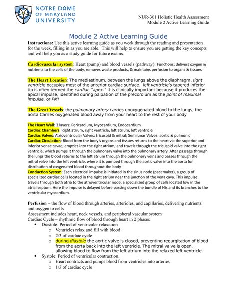 Module 2 Active Learning Guide Module 2 Active Learning Guide Module