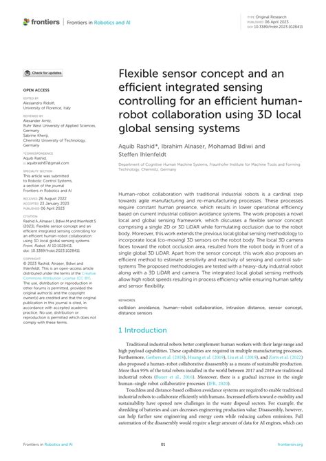 Pdf Flexible Sensor Concept And An Efficient Integrated Sensing