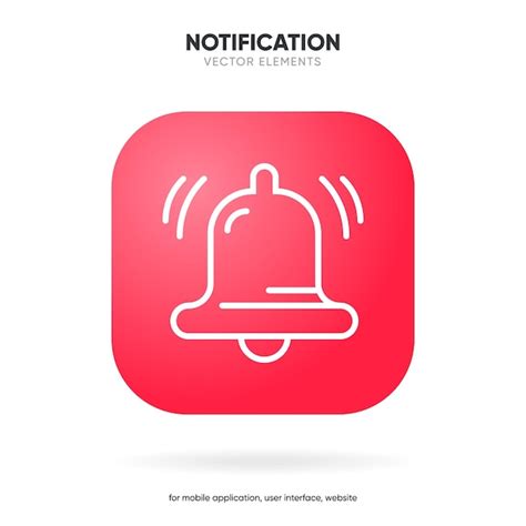 Premium Vector 3d Notification Bell Alarm Icon Alarm Symbol Ringing Bells Incoming Inbox