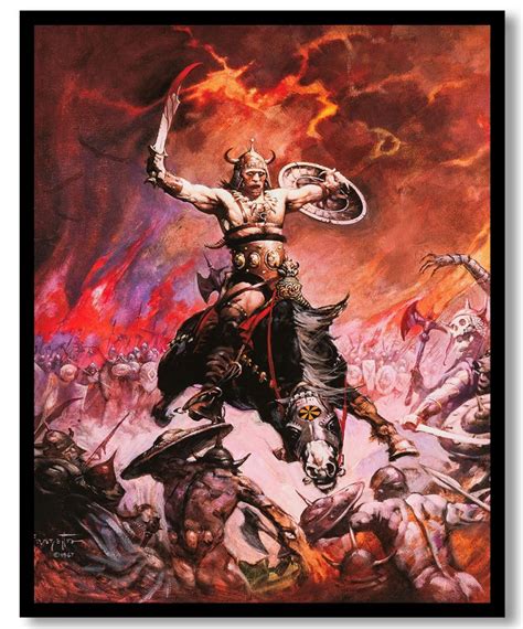 Wall Art Conan The Conqueror By Frank Frazetta Date Unknown Small