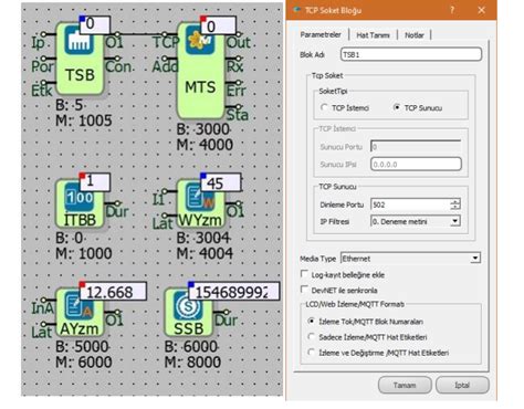 Mikrodev PLC Cihazlarda MODBUS TCP Protokolleri Mikrodev