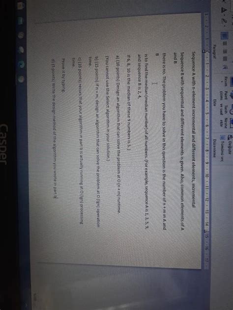 Solved Sequence A With N Element Incremental And Different