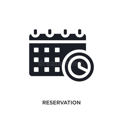 Reservation Icon In Trendy Design Style Reservation Icon Isolated On