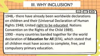 Addressing Diversity Through The Years Special And Inclusive Education