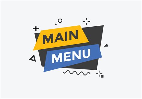 main menu text button web button banner template main menu 8559378