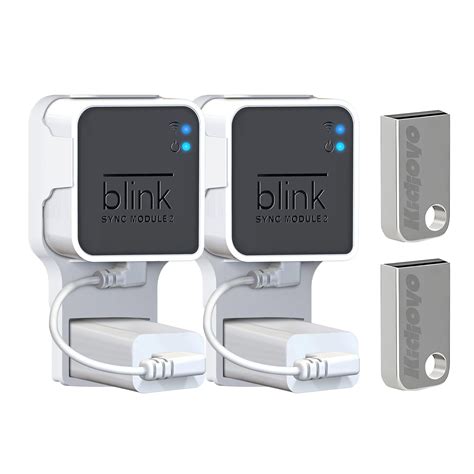 256gb Usb Flash Drive And Outlet Wall Mount For Blink Sync Module 2 With Short Cable