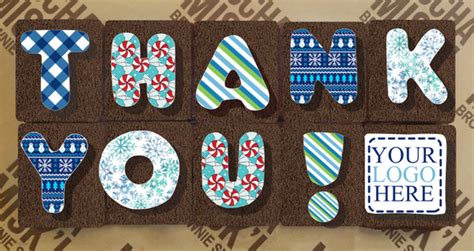 Miski Corporate Brownie Message Thank You Holidays Mocha Miski