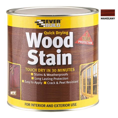 Everbuild Wood Stain Mahogany 250ml Uk