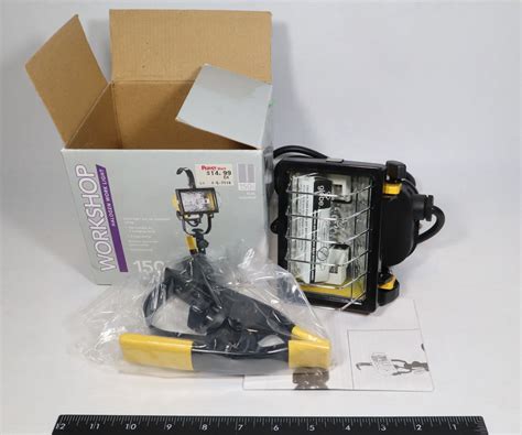 New Workshop Halogen Work Light Clamp On