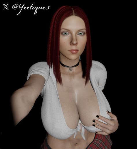 Rule 34 3d Big Breasts Black Widow Marvel Green Eyes Looking At Viewer Marvel Red Hair