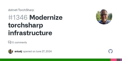 Modernize Torchsharp Infrastructure · Issue 1346 · Dotnettorchsharp