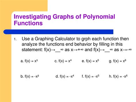 ppt graphing polynomial functions powerpoint presentation free