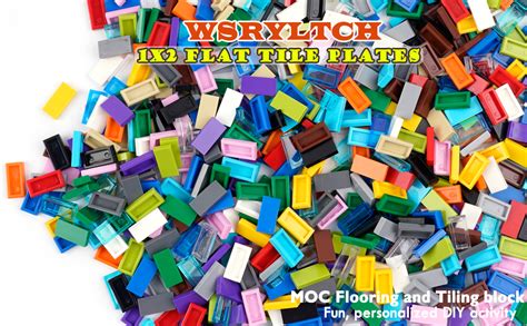 Tiles 1x2 Flat Bricks 1000pcs Classic Building Blocks