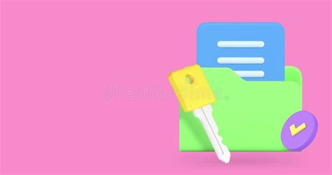 Key Takeaway Business Document Folder With Pass 3d Icon Animation Loop