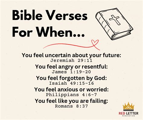 Red Letter Renovation Save This Post Bible Verses For When You
