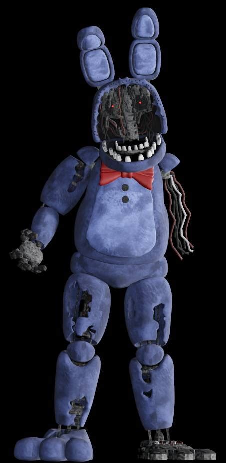 Withered Bonnie Fully Finished Render 1 By Ruffleswinner22 On Deviantart