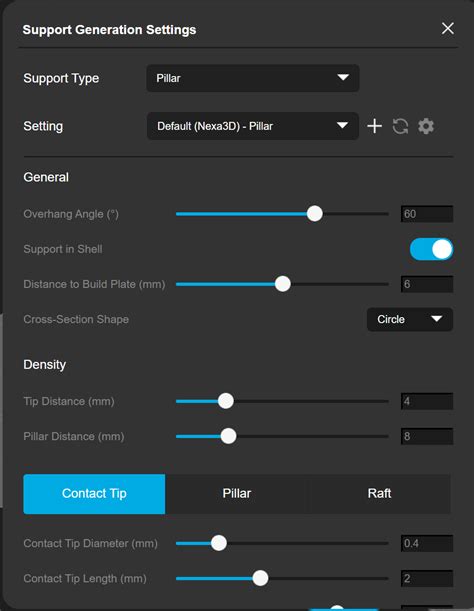 generating supports nexa3d customer center