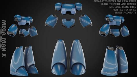 Mega Man X Armor For Cosplay 3d Model 3d Printable Cgtrader