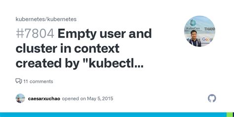 Empty User And Cluster In Context Created By Kubectl Config Set