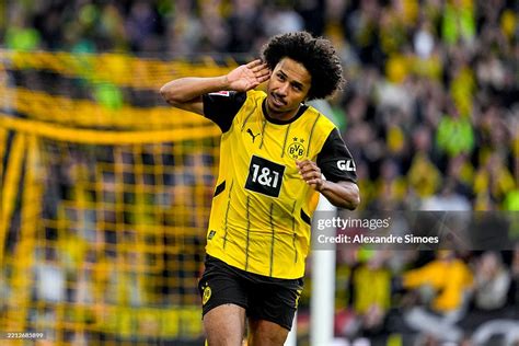 Karim Adeyemi Of Borussia Dortmund Celebrates After Scoring The 3 0