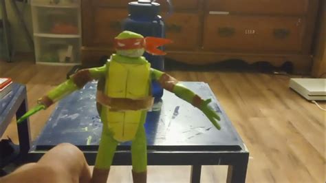 My Homeade Paper Tmnt Raphieal Figure Review Youtube