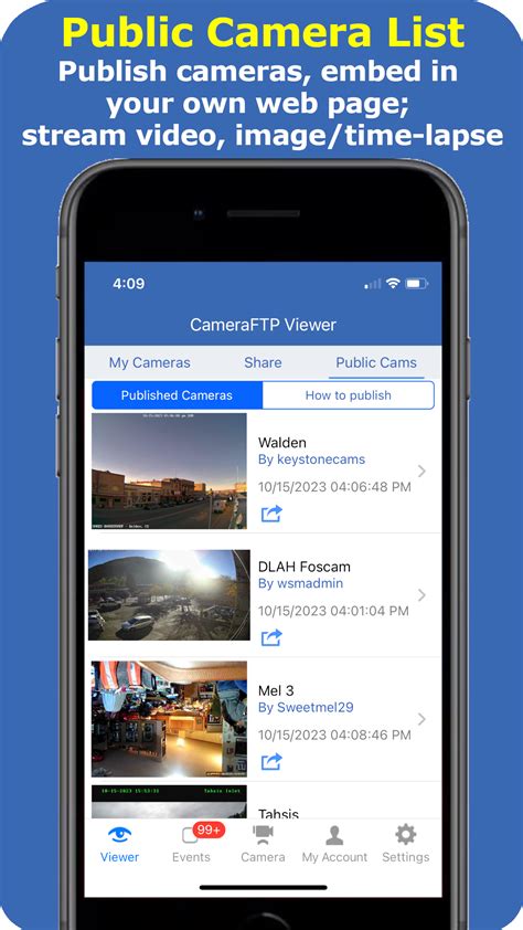 Mobile CameraFTP Viewer APP For IOS View Or Play Back Security Camera Footage On IPhone IPad