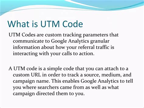 Utm Codes PPT
