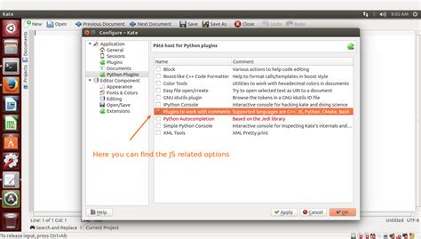 Kde Not Able To See Kate Plugin For Javascript In Kubuntu Ask Ubuntu