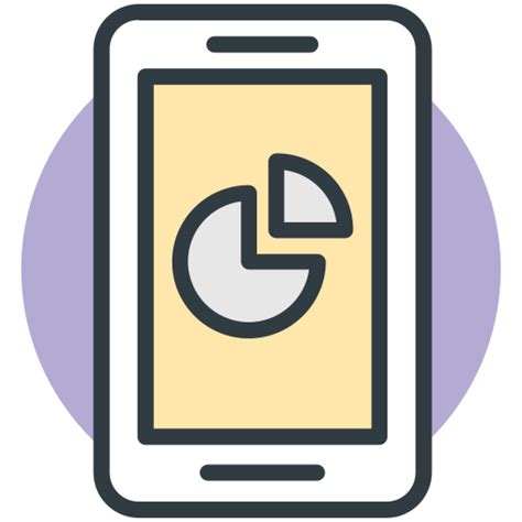 Mobile Analytics Generic Rounded Shapes Icon
