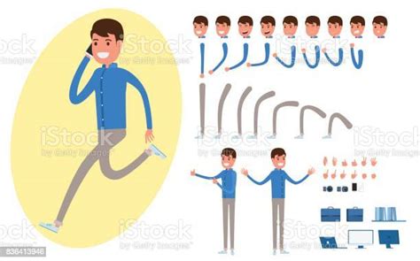 사업 캐릭터 만들기 애니메이션에 대 한 설정입니다 서식 파일 본문의 부분입니다 스마트 휴대 전화를 사용 하 여 실업 가입니다