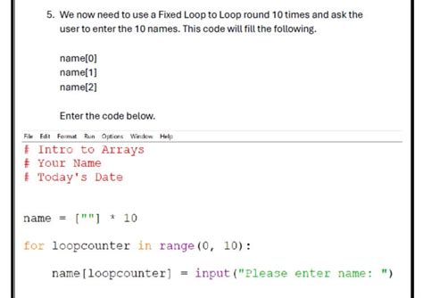 Arrays In Python Intermediate Coding Lessons For Middle And High School