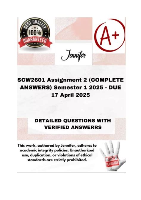 Scw2601 Assignment 2 Complete Answers Semester 1 2025 Due 17 April